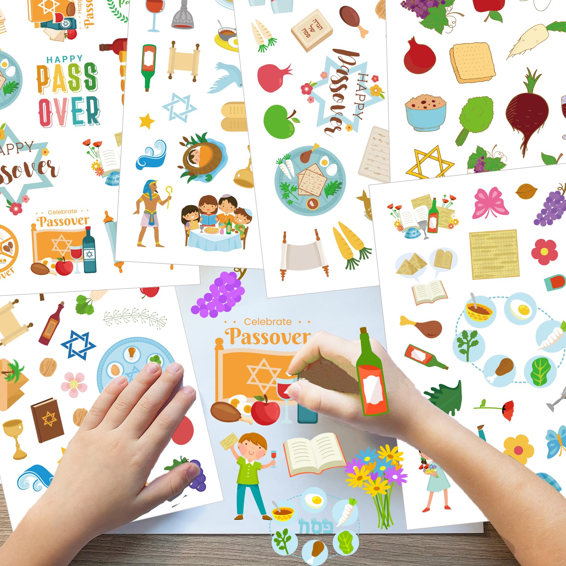 Snapklik.com : Passover Stickers For Kids Passover Games 710 PCS Labels ...
