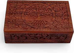 Amazon.com: Great Birthday Gifts Handmade Decorative Wooden Jewelry Box ...