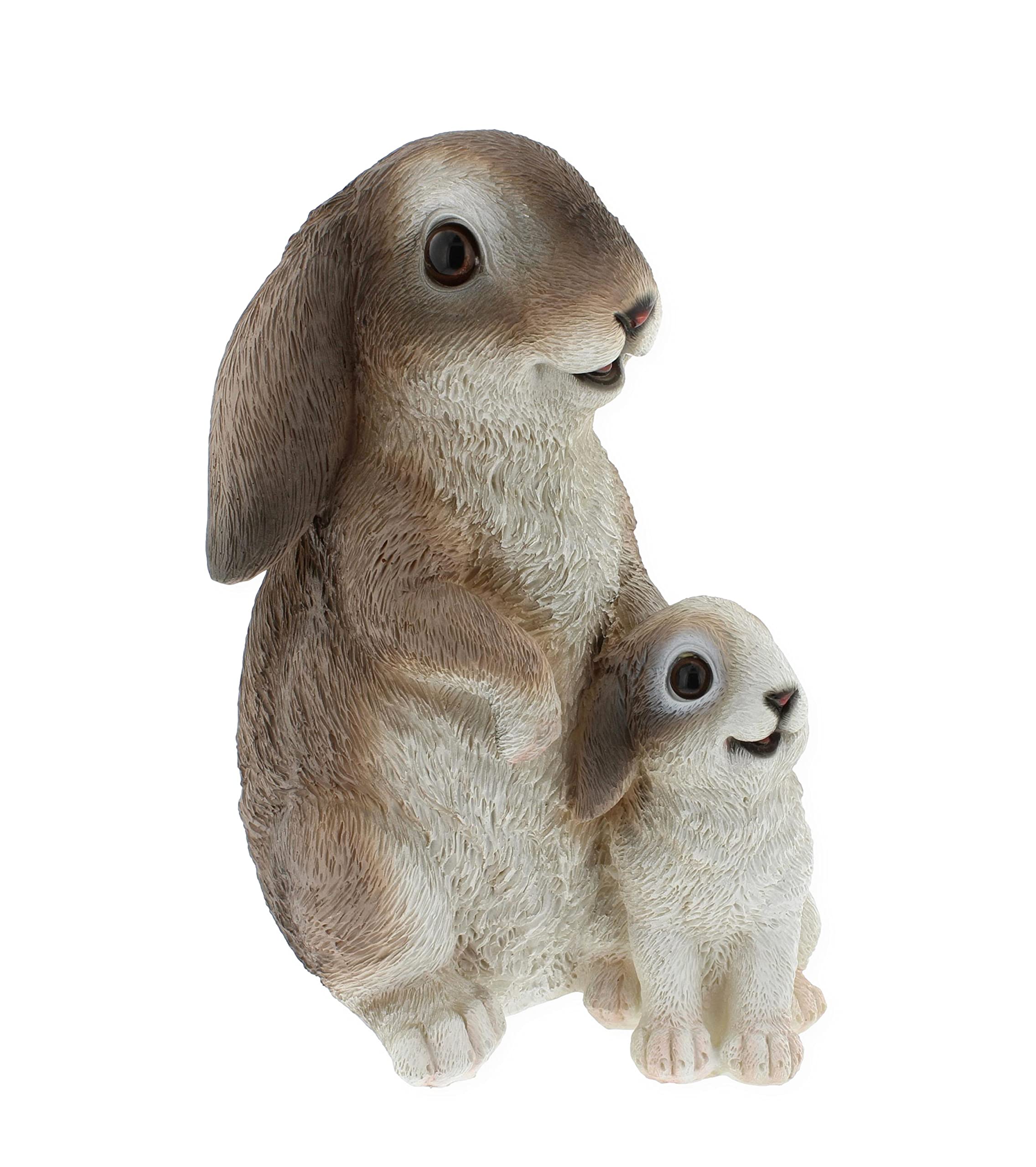 Amazon.com: The Bridge Collection Mom and Baby Bunny Resin Figurine ...