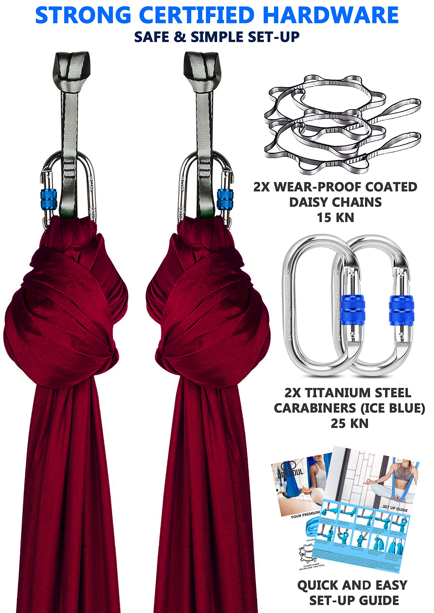 Snapklik.com : Orbsoul Deluxe Yoga Hammock