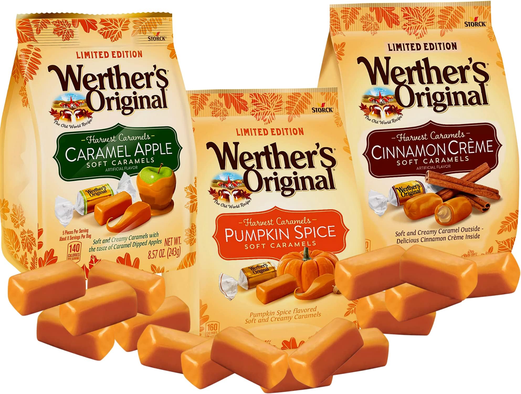 Amazon.com : Werther's Original Holiday Caramels Cookie Butter Creme, 7 ...