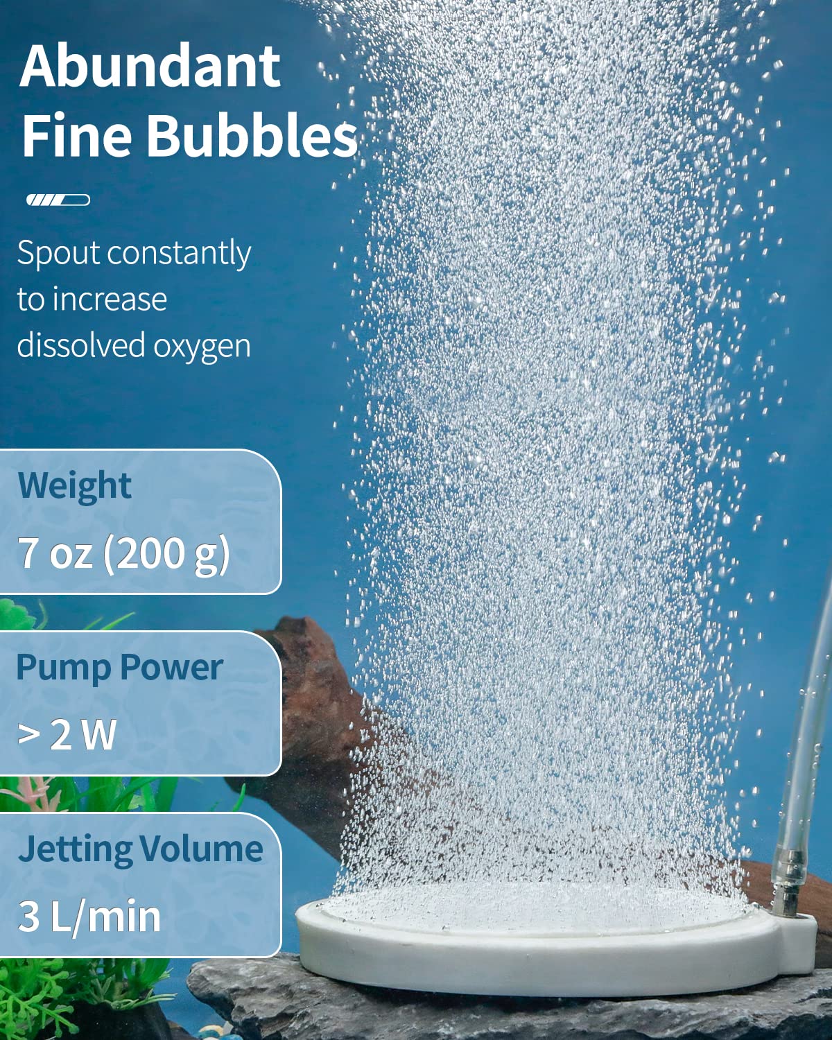 Snapklik.com : Pawfly Aquarium Air Stone Disc Bubbler 4 Inch Tiny Micro ...