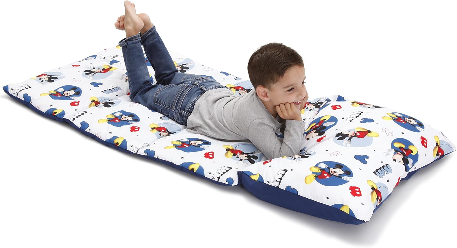 Amazon.com: Disney Mickey Mouse Padded Toddler Easy Fold Nap Mat With ...