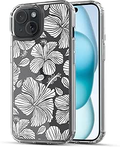 Amazon.com: RANZ Case for iPhone 15, Anti-Scratch Shockproof Series Clear Hard PC + TPU Bumper ...