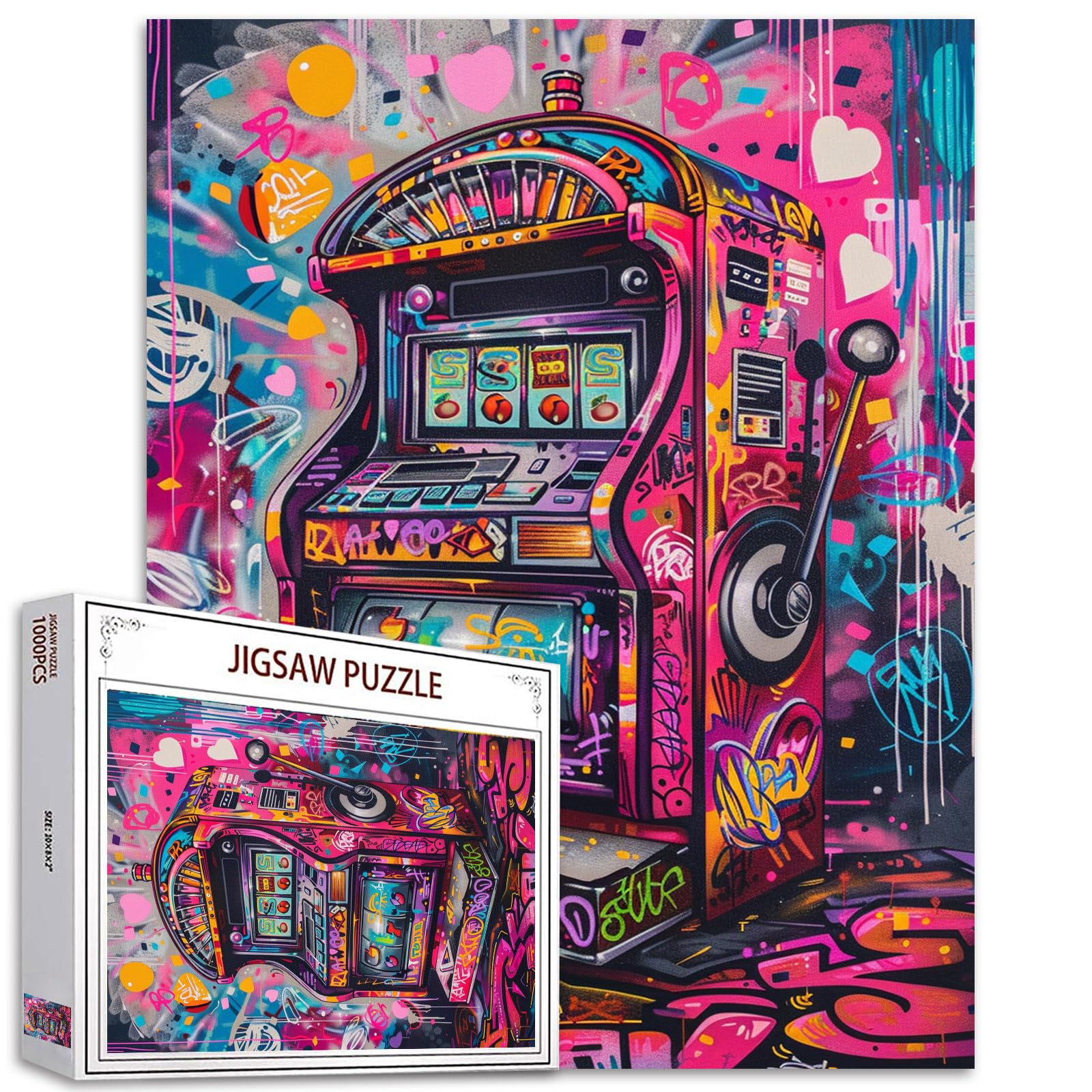 Amazon.com: Tucocoo 1000 Piece Jigsaw Puzzles for Adults Graffiti Game ...