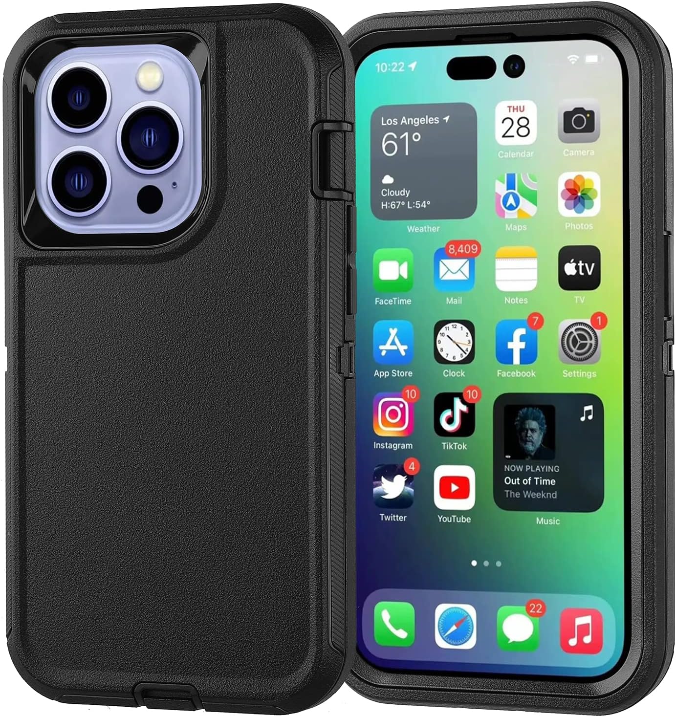 Amazon.com: Annymall for iPhone 14 Pro Max Case with 2 Screen Protector ...