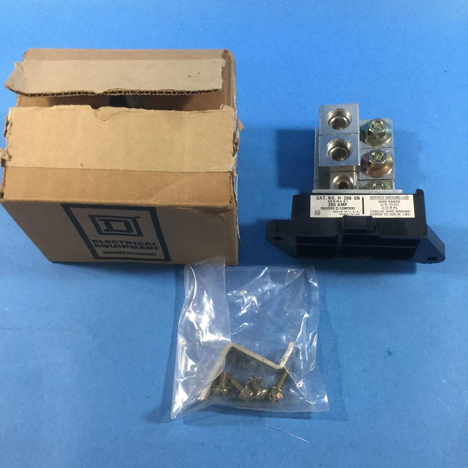 Square D H200SN, Neutral Assembly Insulated Groundable: Amazon.com ...