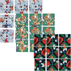 Amazon.com: Scramble Squares 3 Pack Puzzles- Football, Baseball and ...