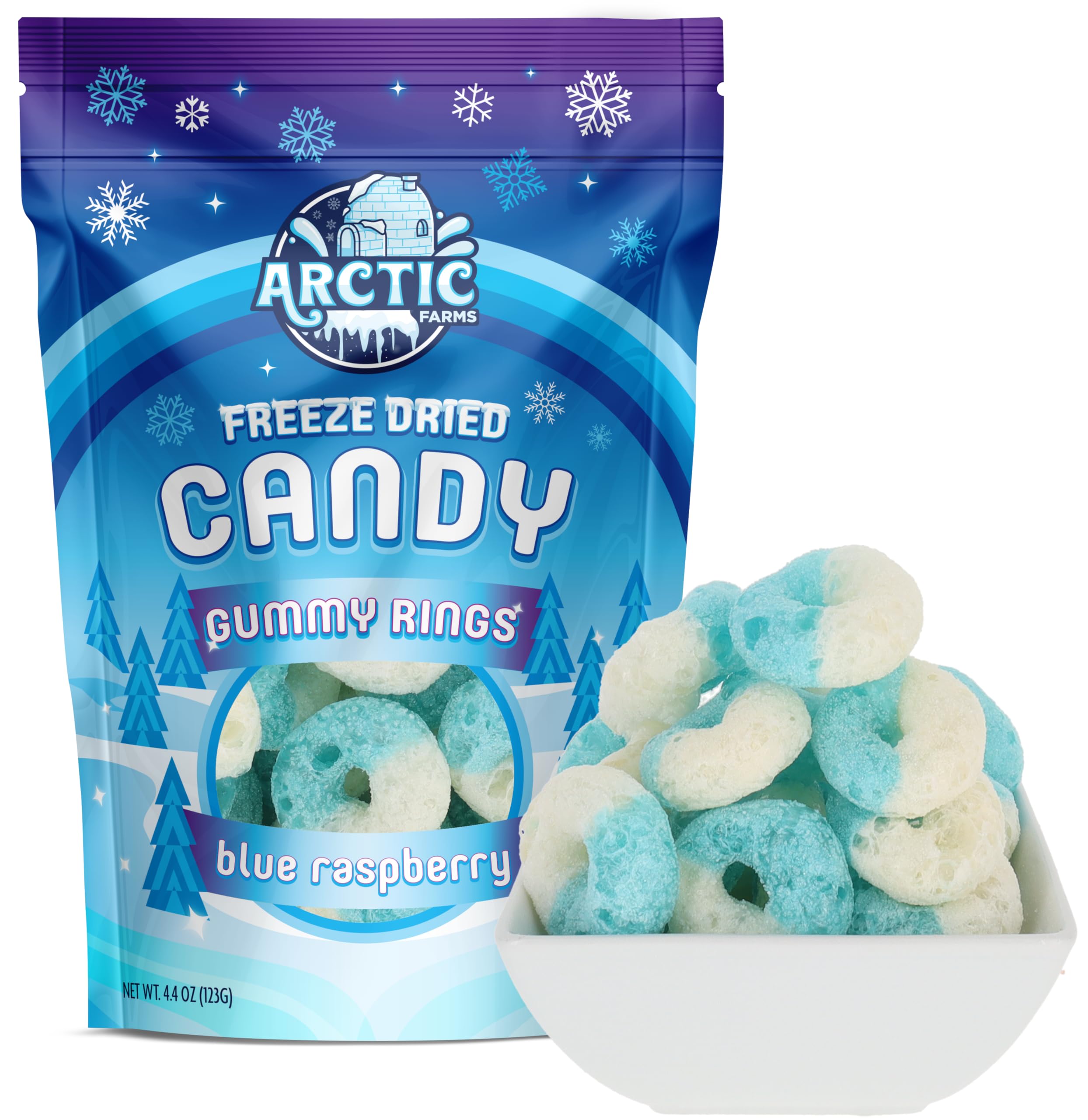 Amazon.com: Arctic Farms Freeze Dried Gummy Rings Bagged and Boxed ...