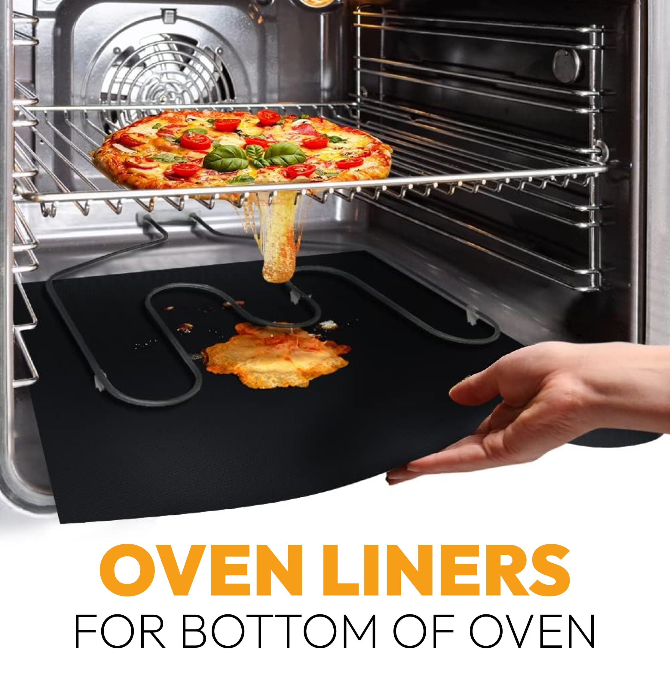 Snapklik.com : Heavy Duty Oven Liners For Bottom Of Oven, Non Stick ...
