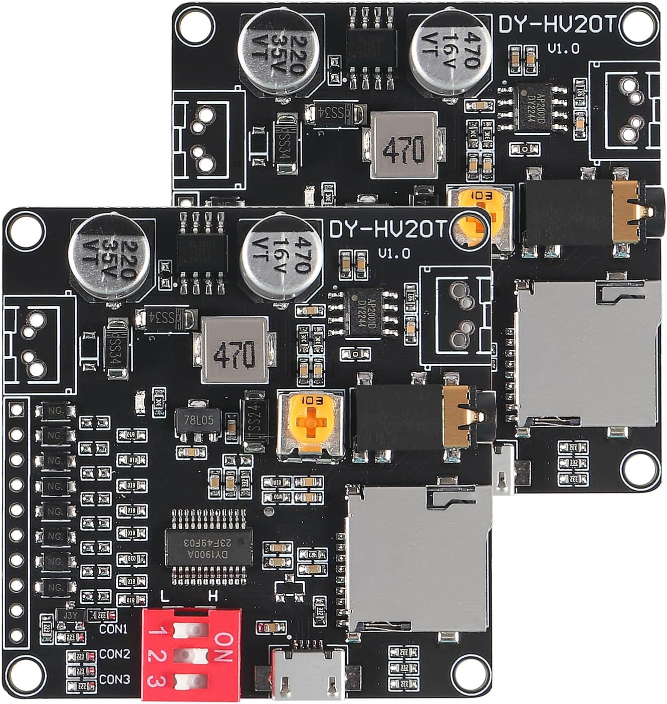 Amazon.com: AITIAO 2PCS 20W Voice Playback Module MP3 Music Player DC 6 ...