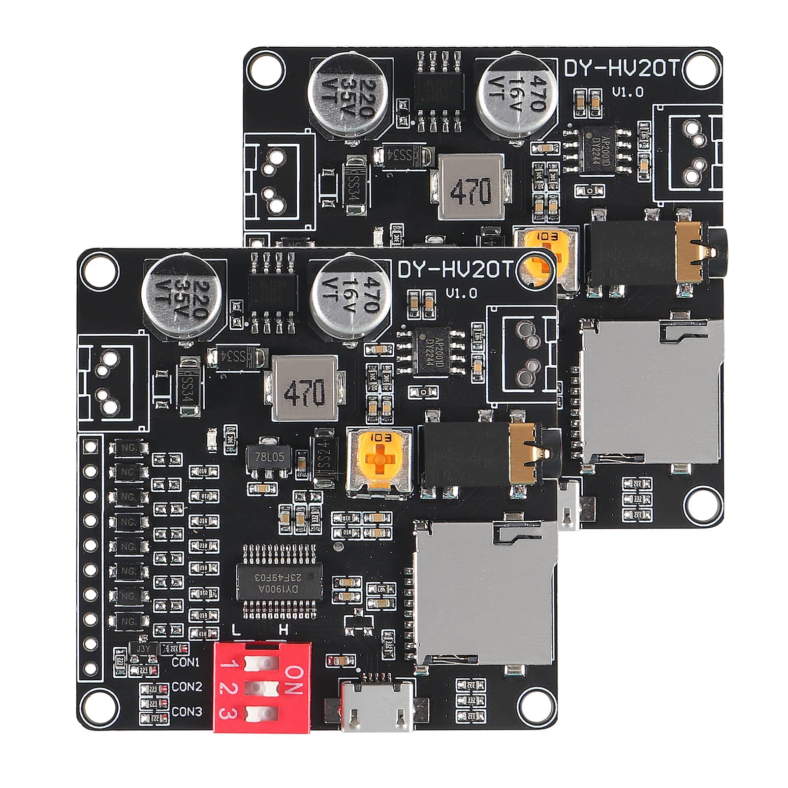 Amazon.com: AITIAO 2PCS 20W Voice Playback Module MP3 Music Player DC 6 ...