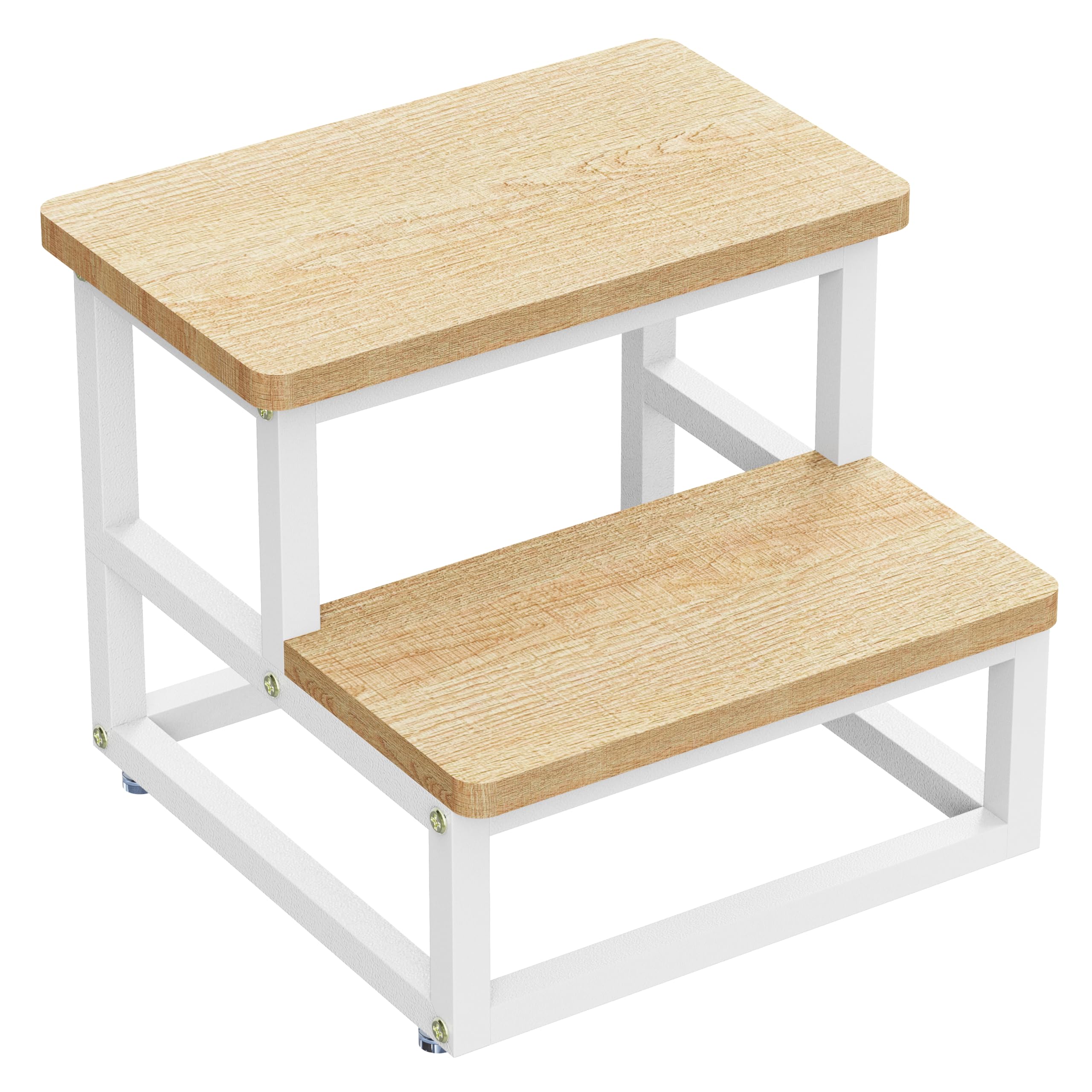 SZLHANJZ Step Stool, Heavy Duty 2 Step Stool for Adults with Round ...