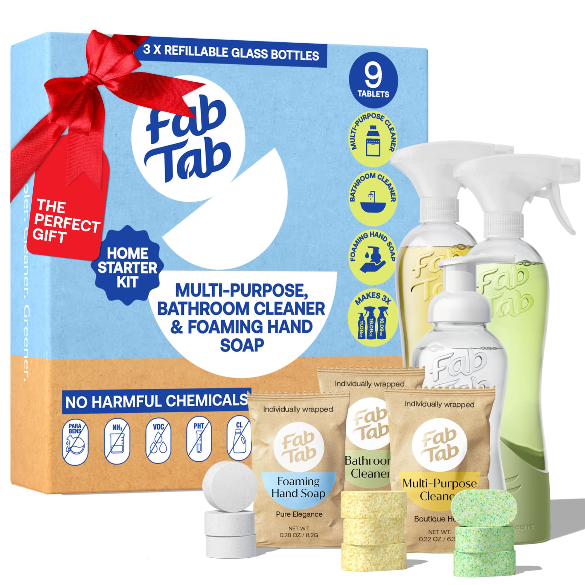 Amazon.com: Fab Tab Home Starter Kit - Natural Cleaning Products ...