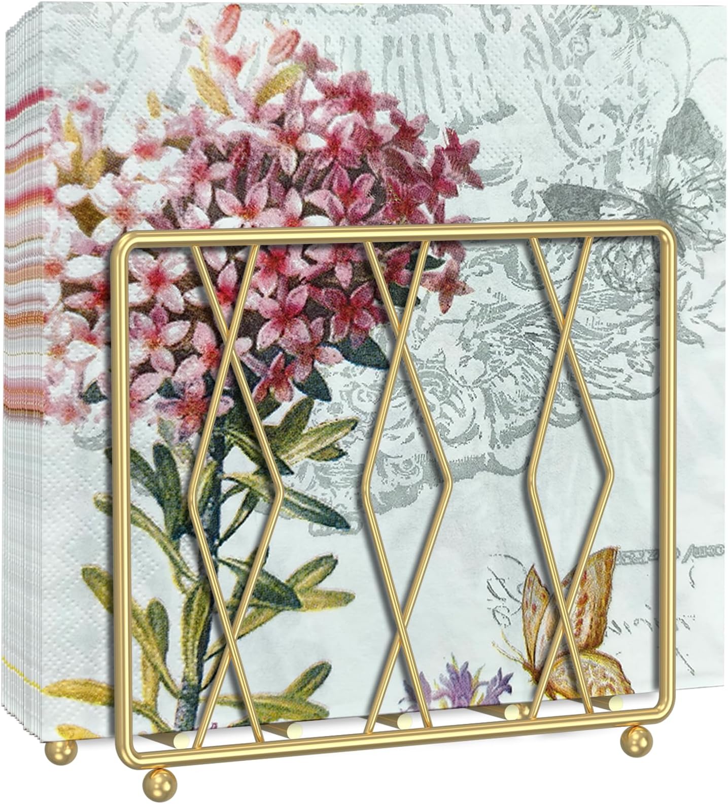 Amazon.com: Modern Napkin Holder for Kitchen, Standing Napkin Holder ...