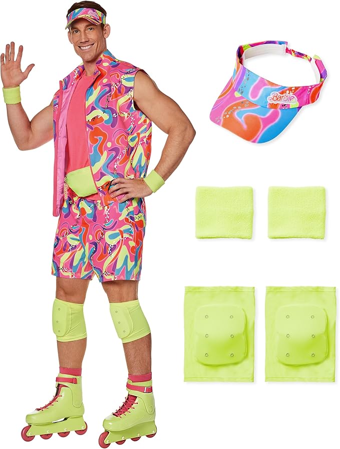 Amazon.com: Spirit Halloween Barbie the Movie Adult Skating Ken Costume ...
