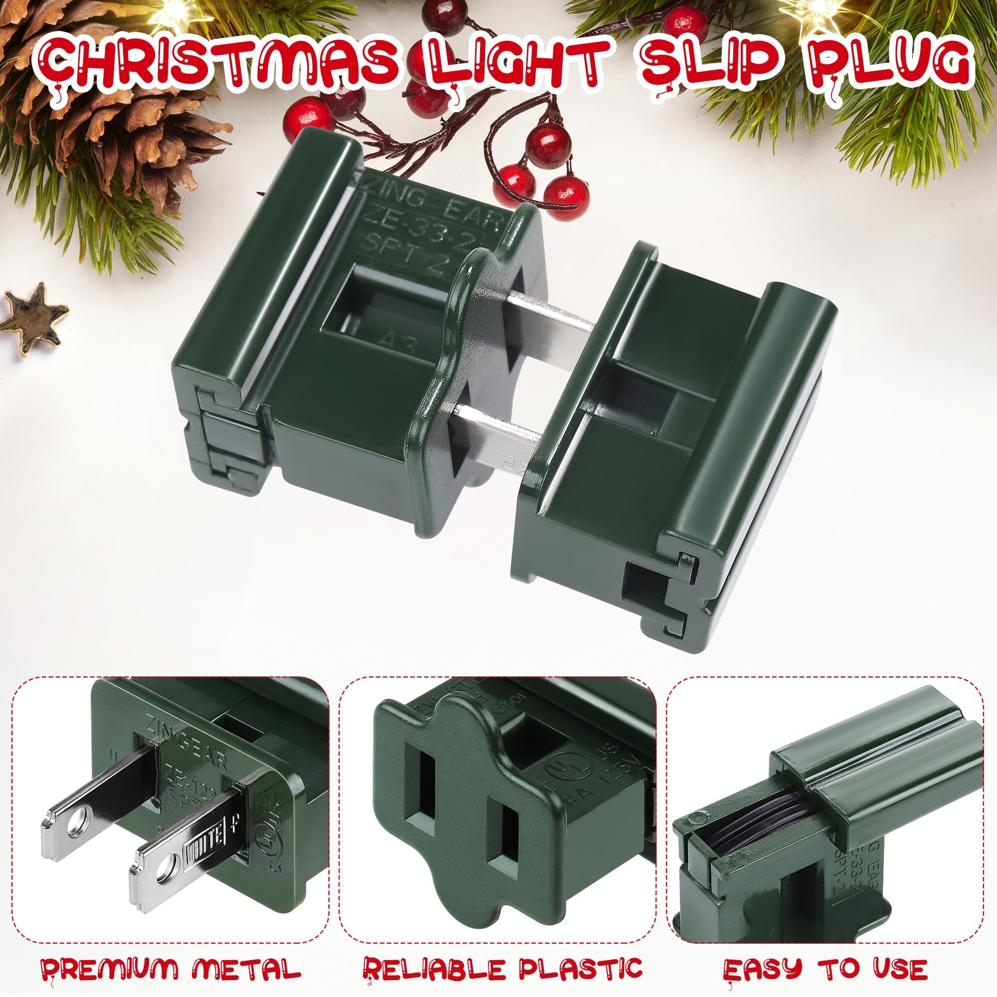 Snapklik.com : Fovths 30 Pieces Female And Male Light Slip Plug SPT-2 ...