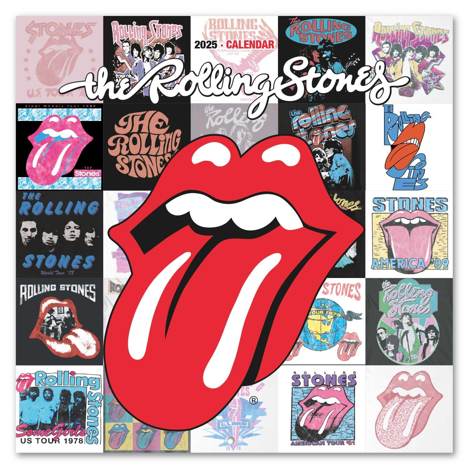 Grupo Erik Wall Calendar 2025 – The Rolling Stones| 12″ x 12″ Square ...