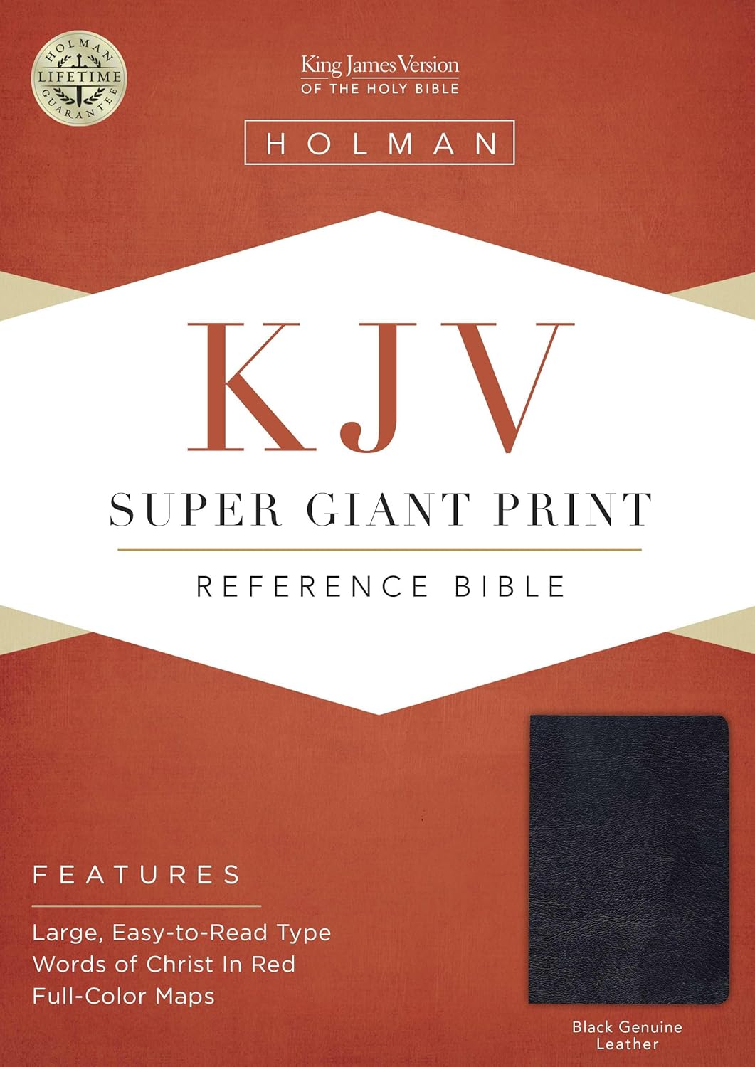 KJV Super Giant Print Reference Bible, Black Leather: Amazon.co.uk ...