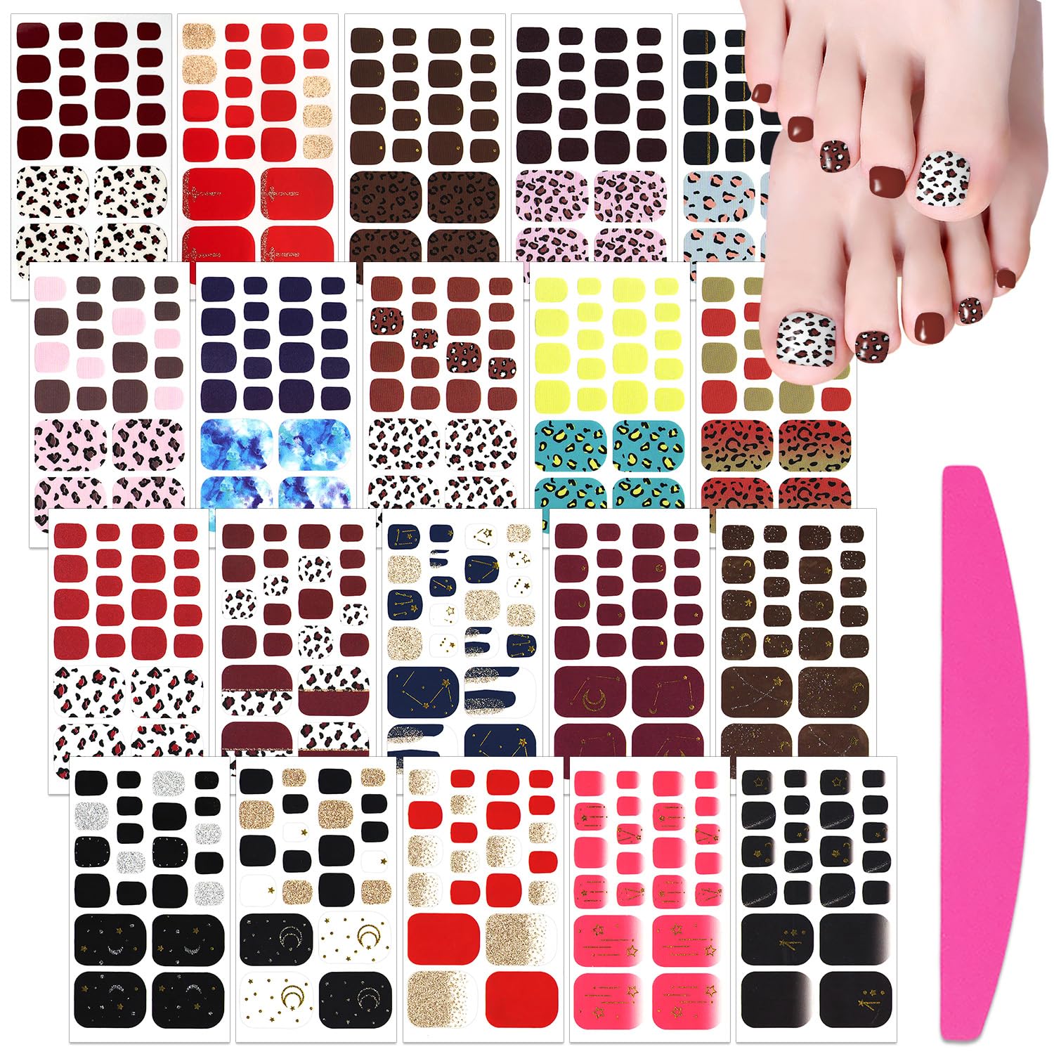 Cheetah Print Toe Nails