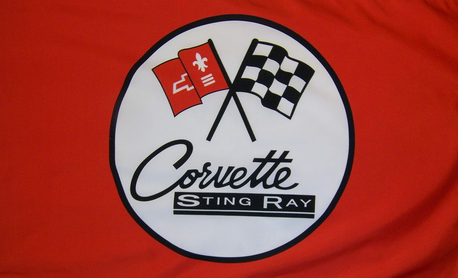 Amazon.com : Corvette Sting Ray Car Flag 3' X 5' Red Indoor Outdoor ...