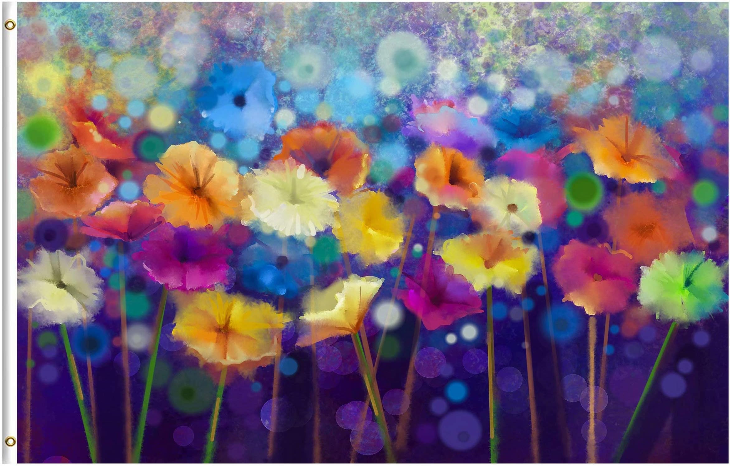 Amazon.com : Welcome Spring Summer Flag 3x5 FT Flower Butterfly Bee ...