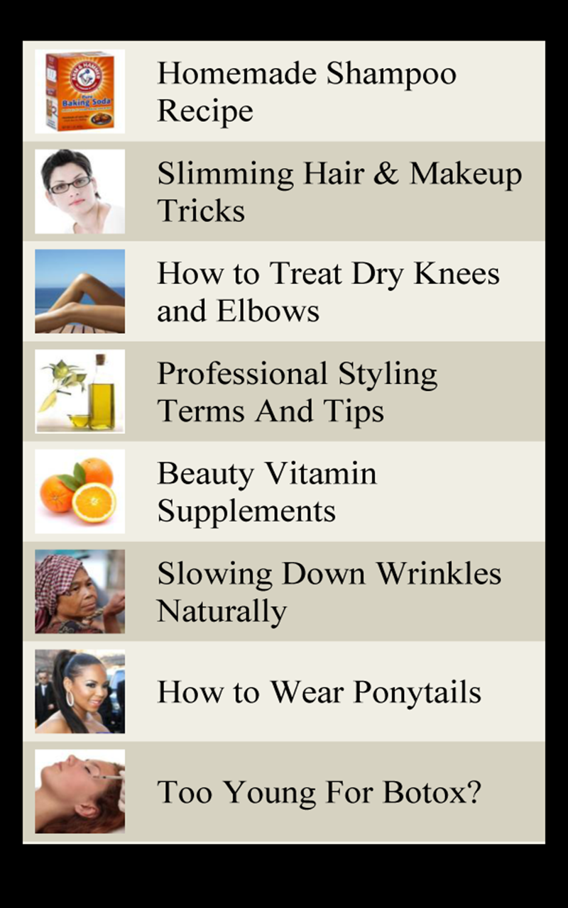 Beauty Lists - App on Amazon Appstore