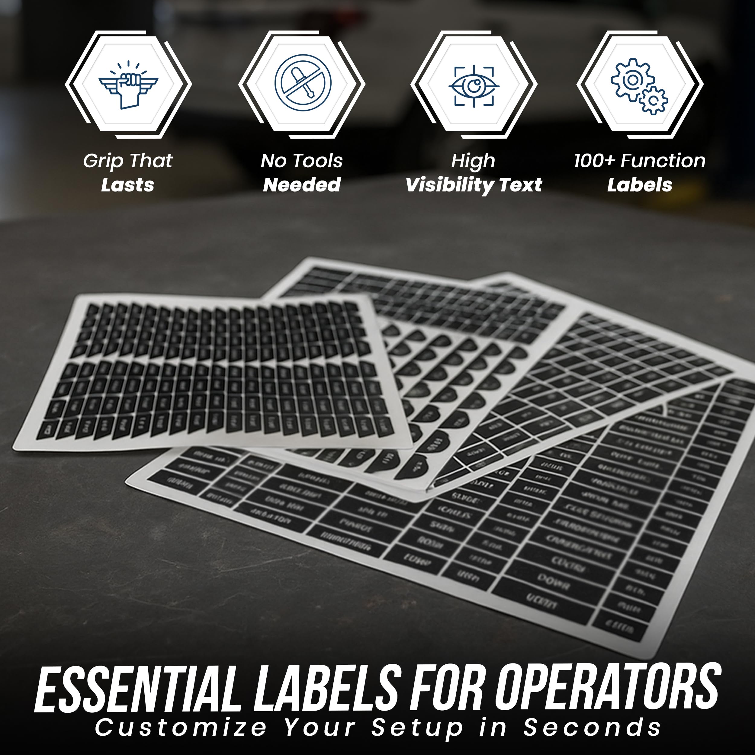 Snapklik.com : UBL Replacement Legend Stickers For Feniex 4200 Controller