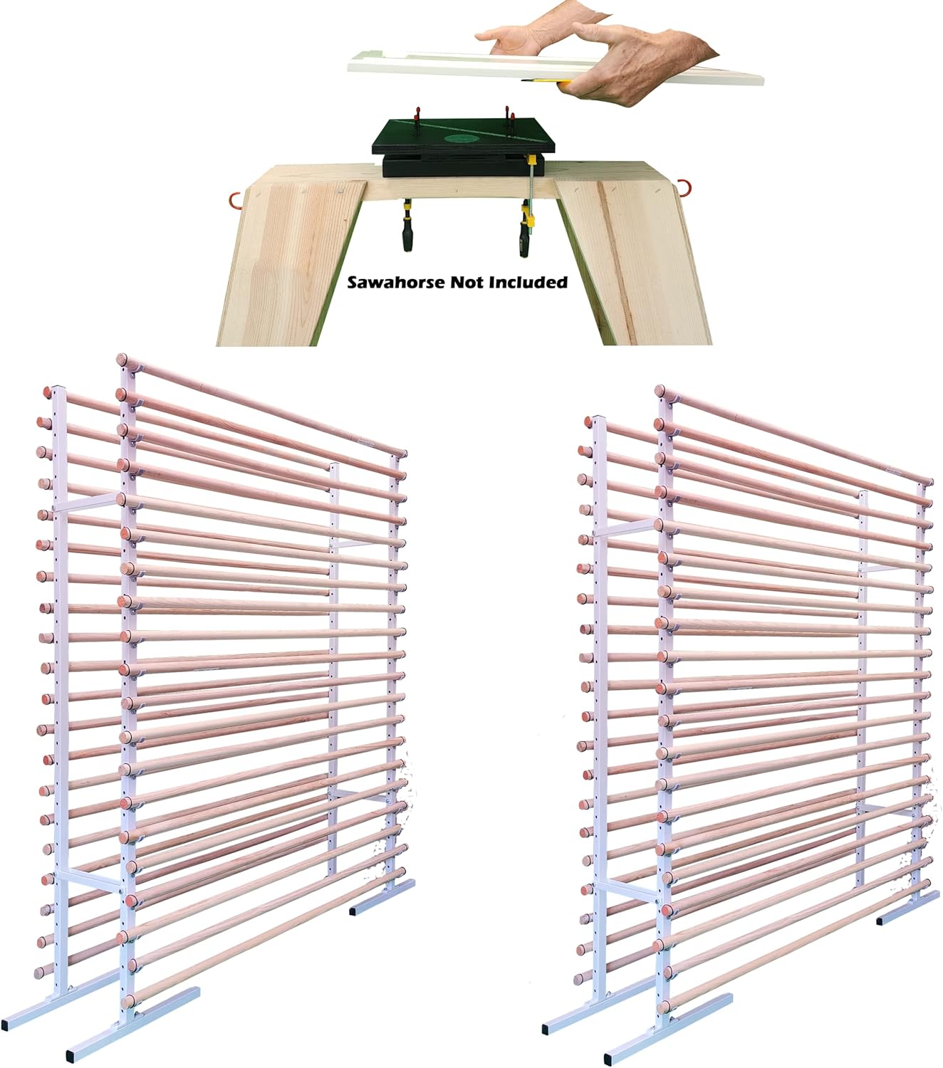 Amazon.com: Mini Rotating Spray And Two Freestanding 20-Level 48″ Long ...