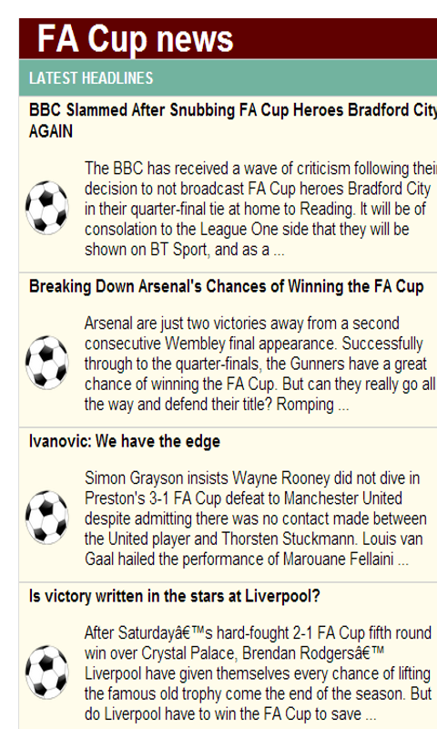 The FA Cup updates - App on Amazon Appstore