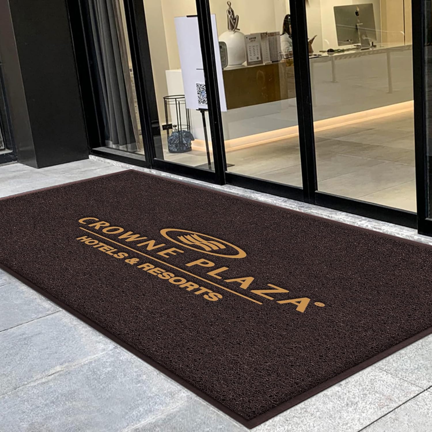 Amazon.com: ALLEVIDM Commercial Grade Welcome Entrance Mat Customized ...