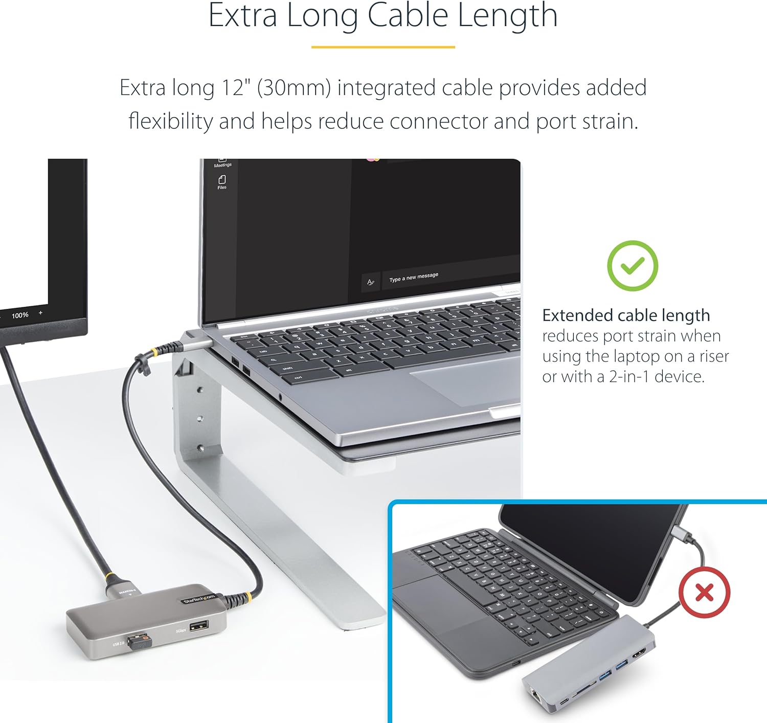 StarTech.com Adaptador multipuerto USB-C, 4K 60Hz HDMI WHDR ...