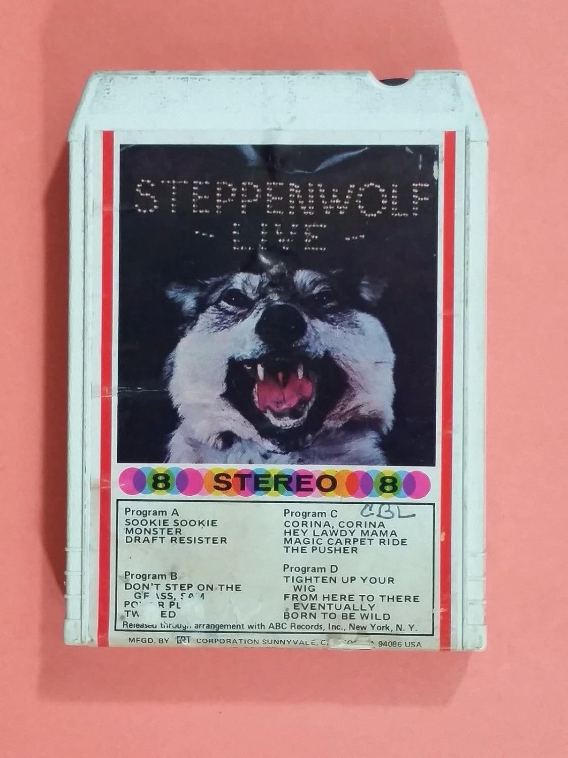 STEPPENWOLF Live 8023 50075 8 Track Tape - Amazon.com Music