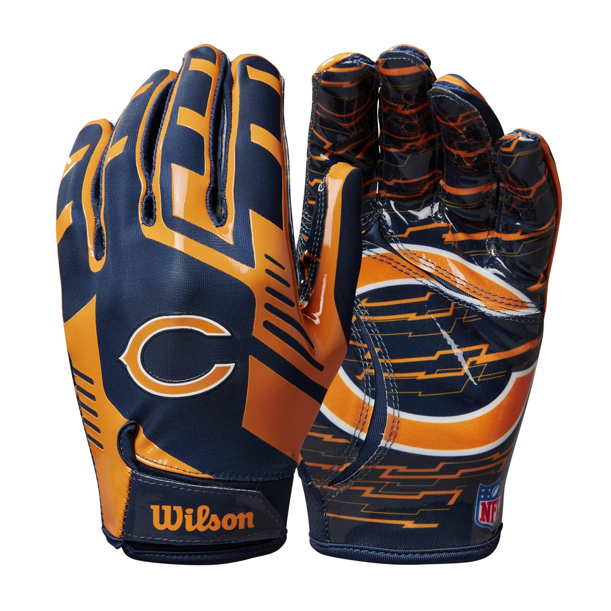 Snapklik.com : Wilson NFL Stretch Fit Football Gloves - Youth
