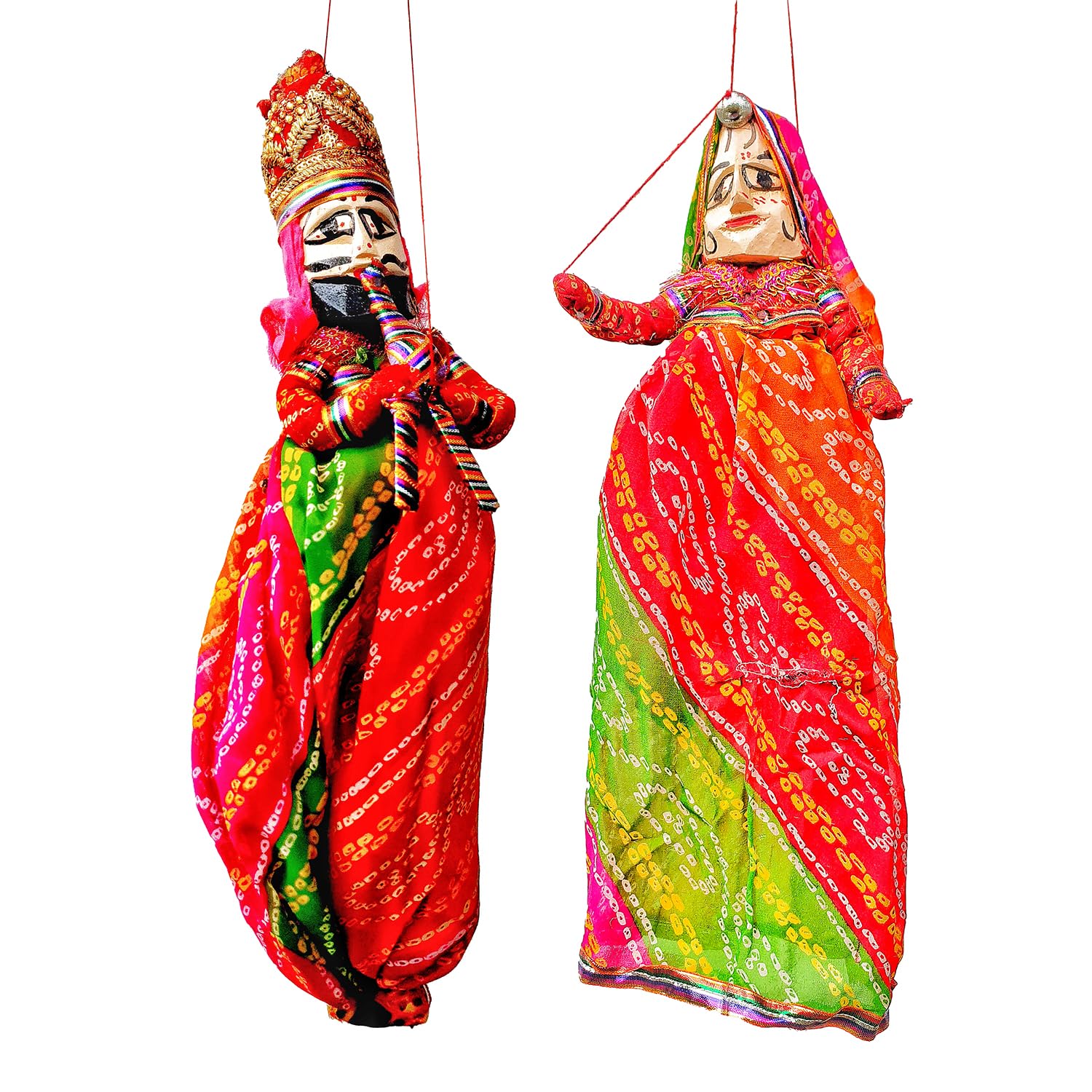 Buy Ritwika's Handcrafted Ethnic Rajasthani Handmade Wooden Puppet ...