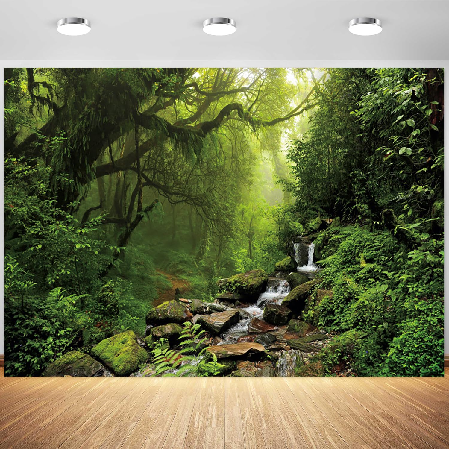 Amazon.com : 5x3ft Forest Backdrop Spring Jungle Forest Natural ...