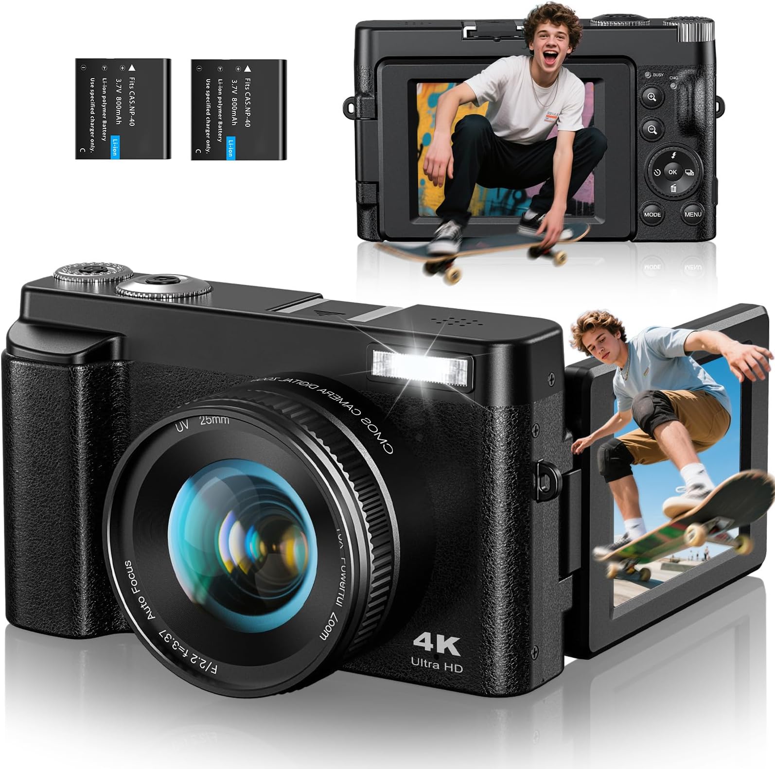 Panasonic Lumix TZ20 Digital Camera - Black (14.1MP MOS, 16x Optical Zoom) 3 inch Touchscreen ...