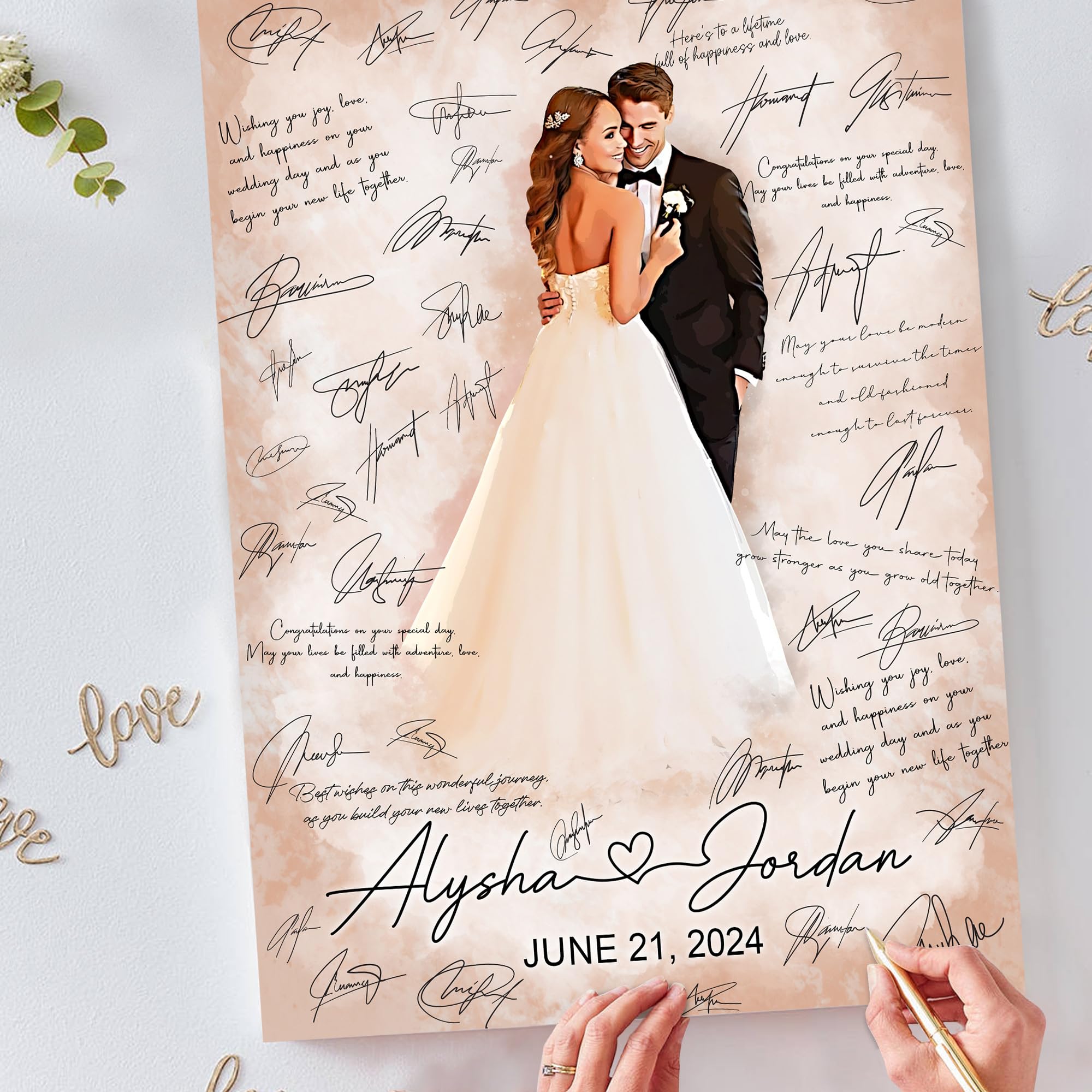 Wedding signature book 60 photos - Astyledwedding.com