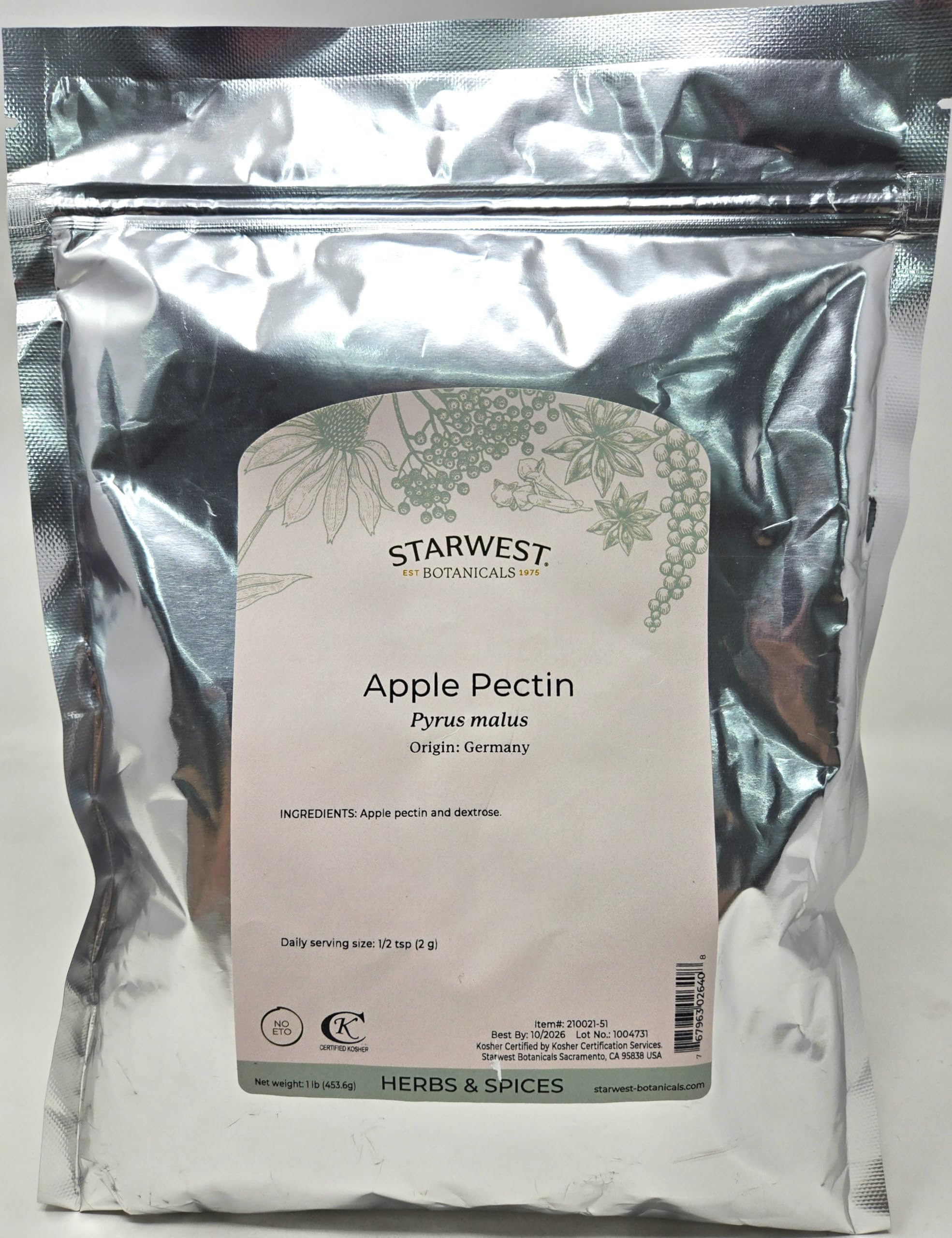 Amazon.com : Apple Pectin 4 Ounces (USP Qualified) (114 Grams ...