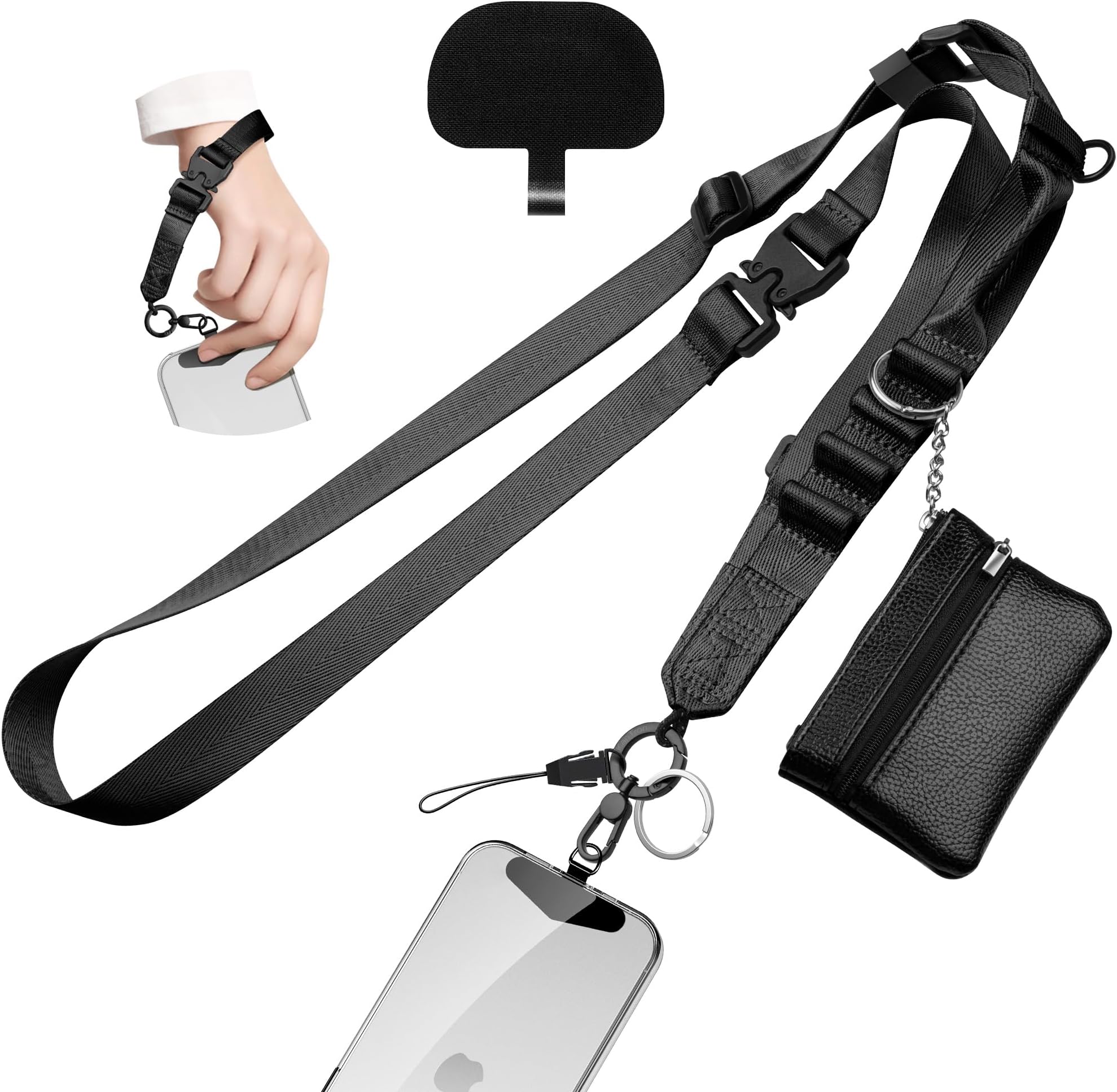 Amazon.com: Azrra Adjustable Crossbody Cell Phone Lanyard for iPhone ...