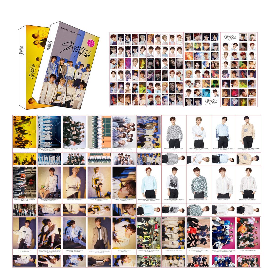 Stray Kids Cards Set 30pcs Stray Kids Greeting Postcards 30pcs ...