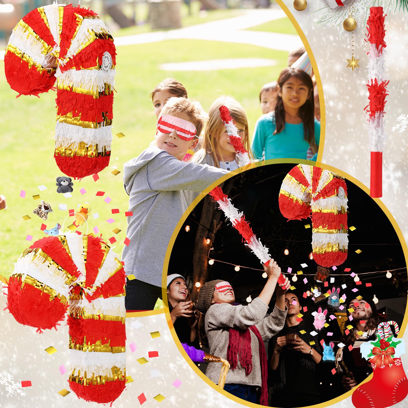 Snapklik.com : HyDren Christmas Candy Cane Pinata 16 Inch Christmas ...