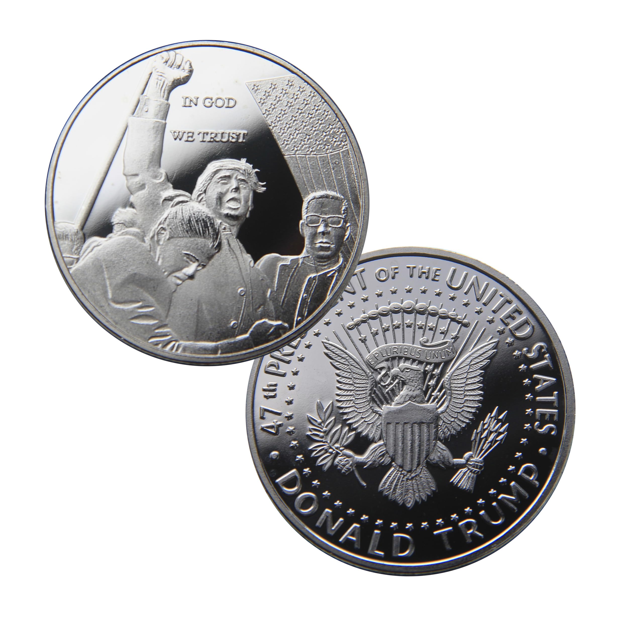 Amazon.com: 2024 Trump Shakes his arm Commemorative Coin 47th President ...