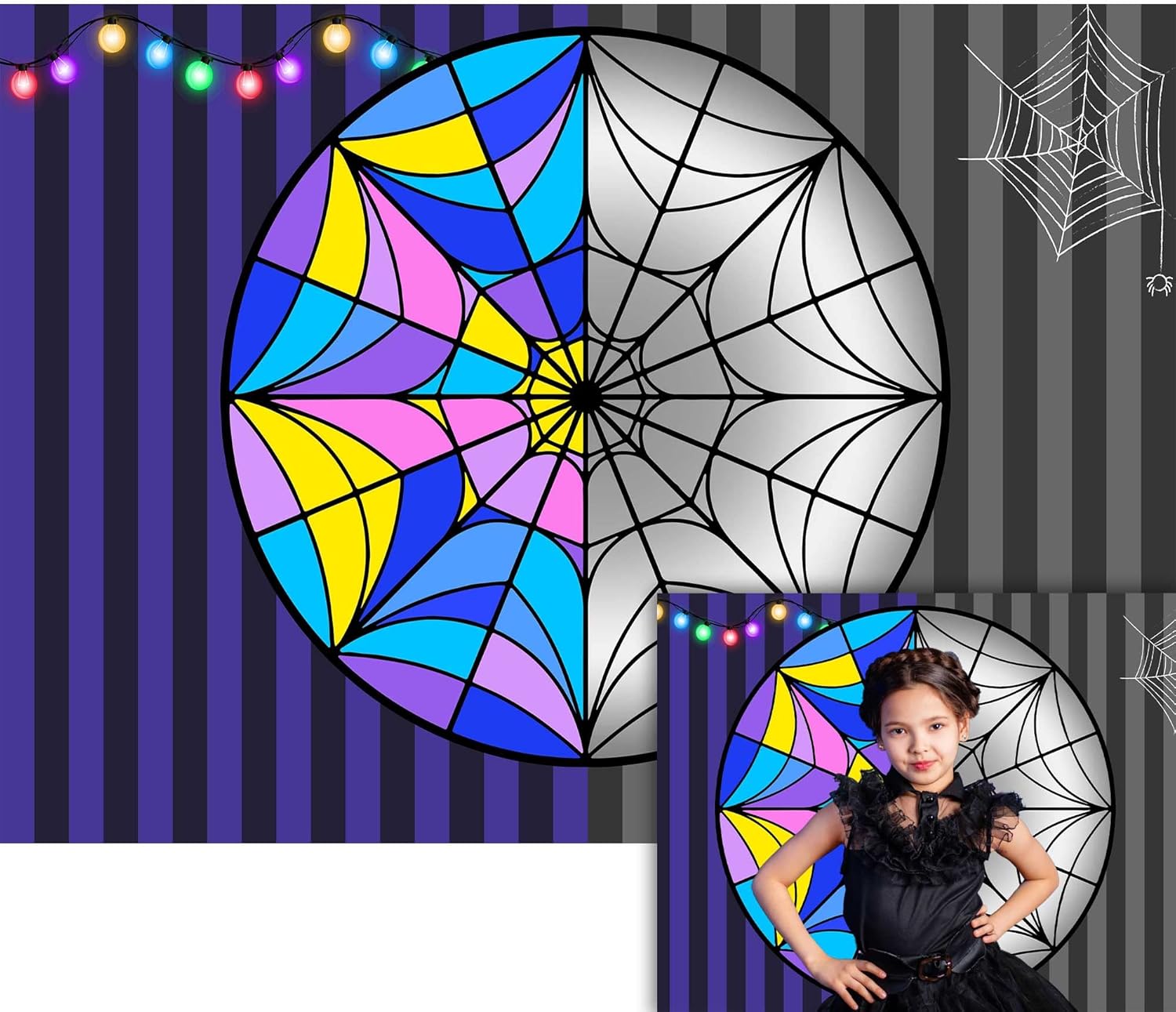 Amazon.com : SeekPro 7x5 Wednesday Addams Birthday Banner Wednesday ...