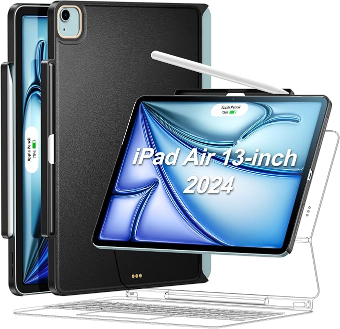 Amazon.com: Magic-Keyboard Compatible Case for iPad Air-13 - Cases with ...