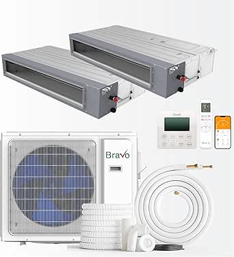 Amazon.com: BRAVO 24,000 BTU Dual Zone 9000 + 12000 BTU Concealed Duct ...