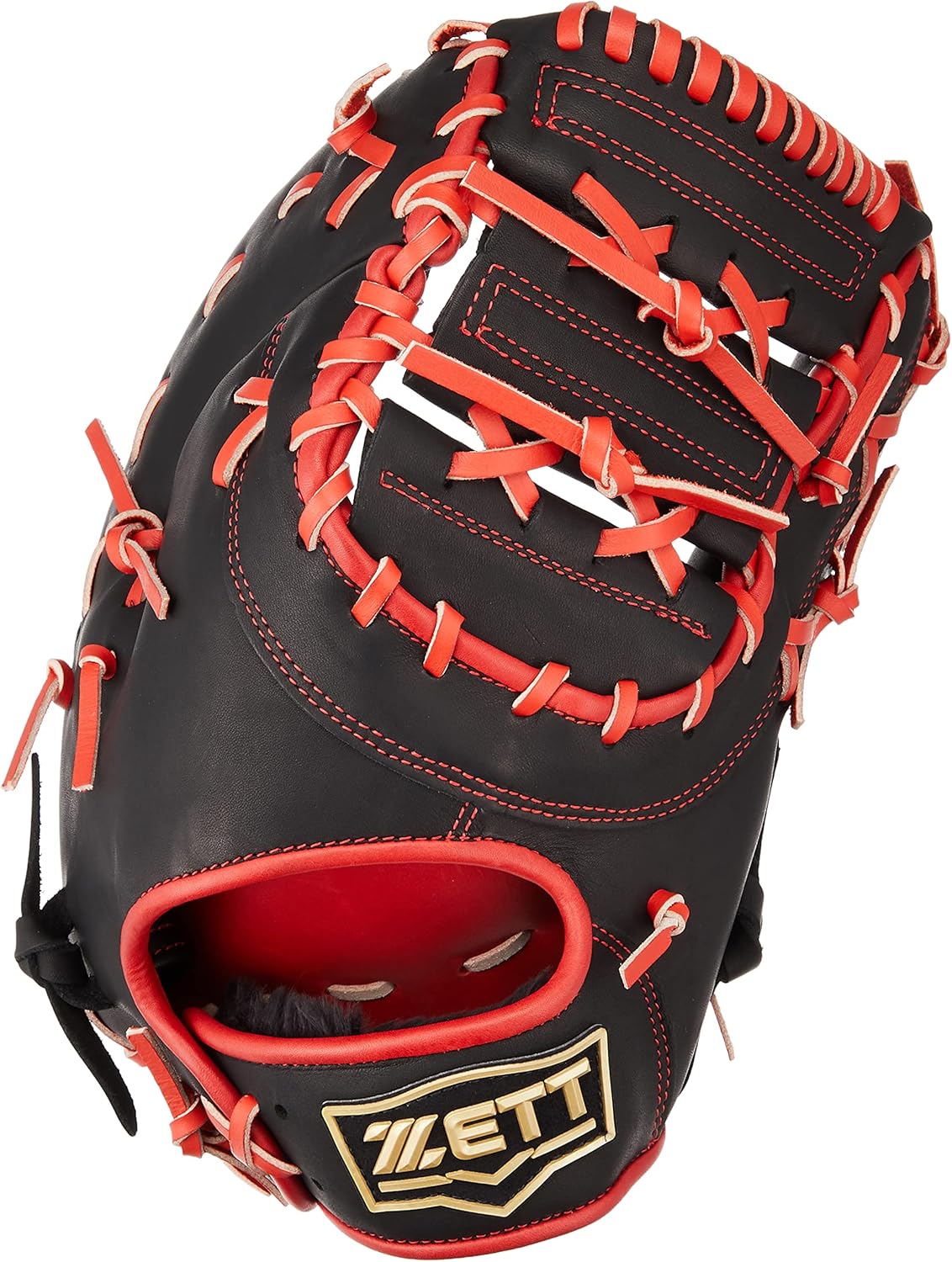 Amazon | ゼット(ZETT) ソフトボール キャッチャーミット リアライズ 右投用 ブラック/ディープオレンジ(1958) BSFB52323 | ゼット(ZETT) | スポーツ＆アウトドア