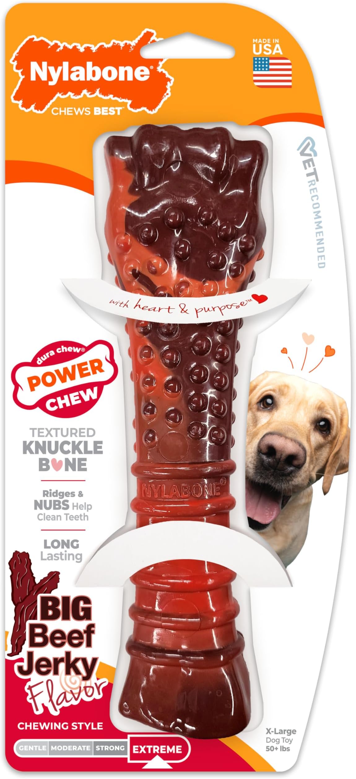Nylabone Power Chew Extreme Chewing Power Chew Textured Long Lasting ...