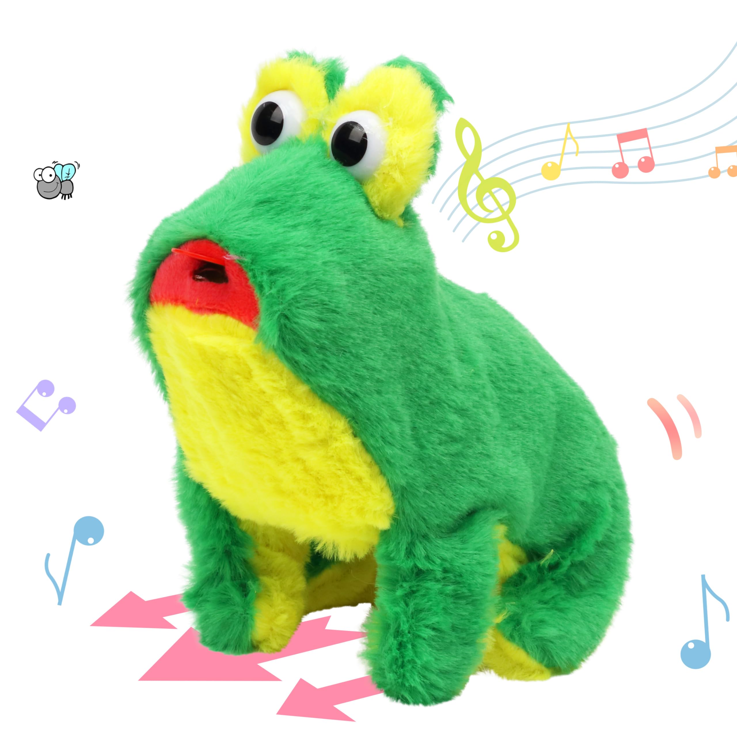 Amazon.com: Hopearl Jumping Croaking Frog Interactive Electronic Pet ...