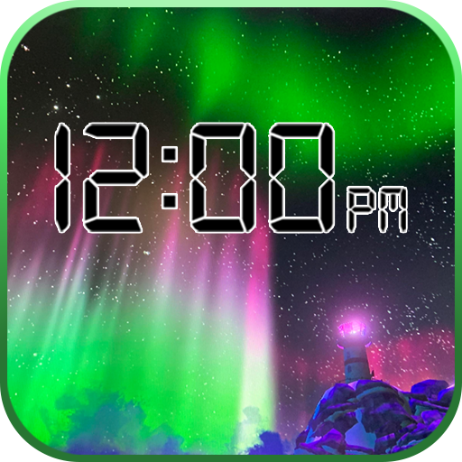 Northern Lights Timepiece: Nature-Inspired Analog & Digital Clock ...